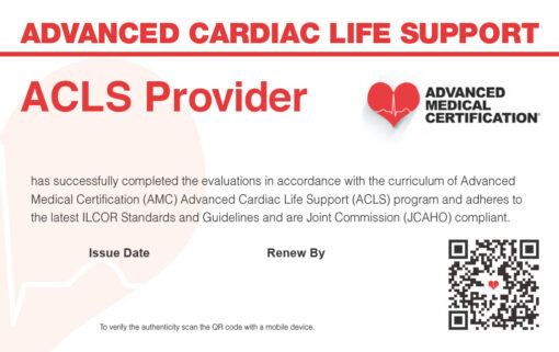 Online ACLS Certification and Renewal - Fast, Easy & Convenient